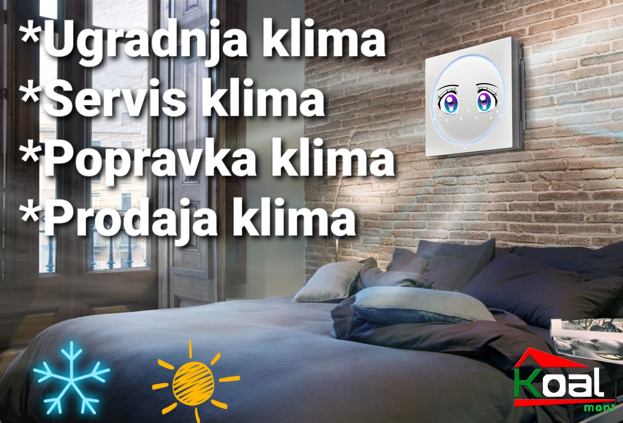 Montaza servis popravka i prodaja klima uređaja ⋆ Koal Mont Beograd